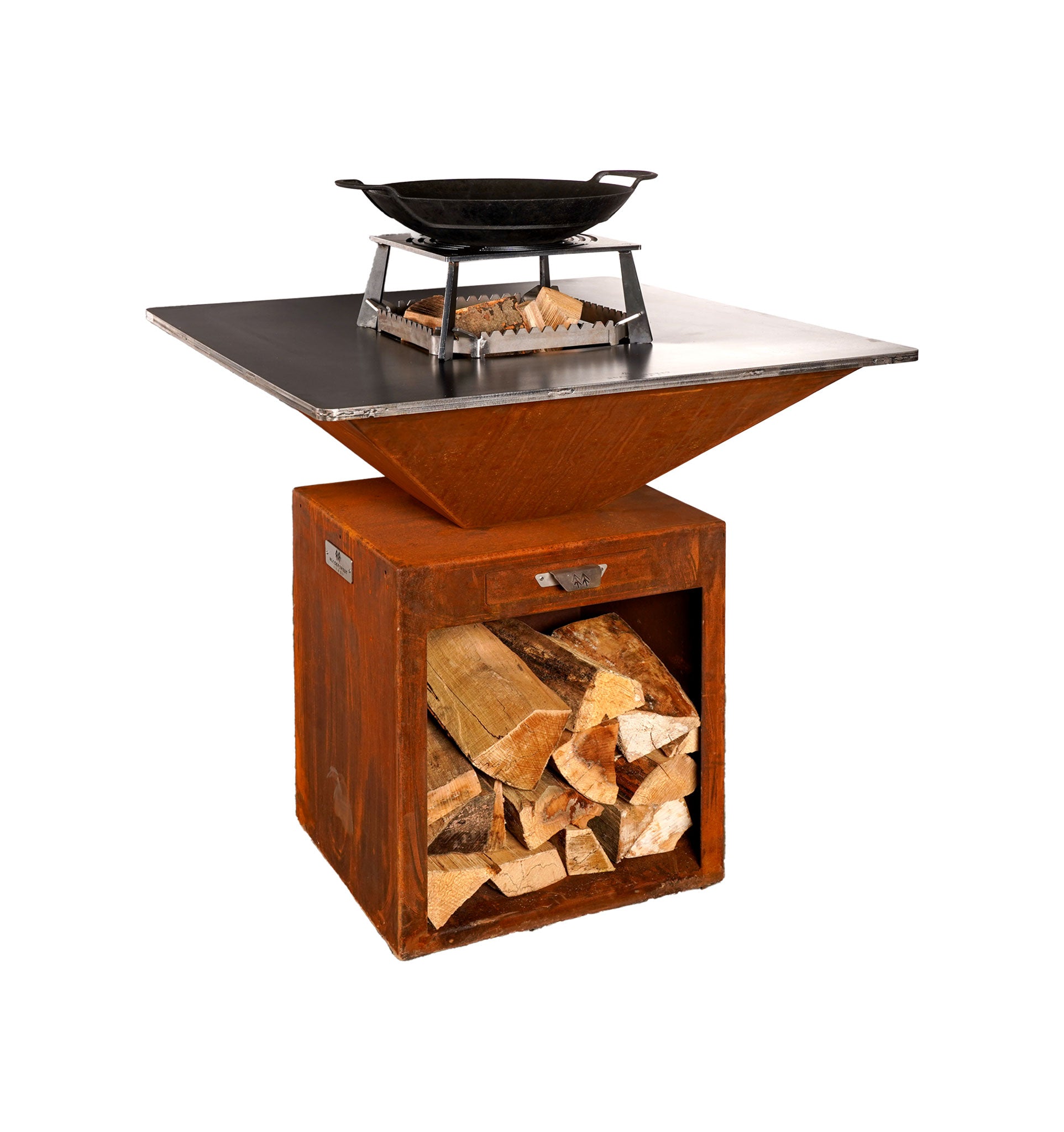 🔥 Fyrr Classic Storage Corten 100 – Hochwertiger Feuerplattengrill ...